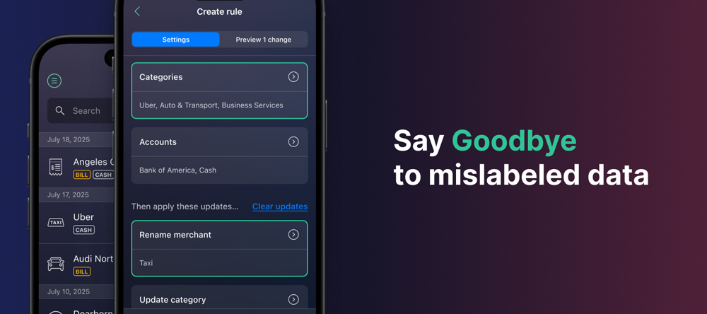 Introducing Transaction Rules: Total Control Over Your Spending Data (Mobile) | PocketGuard ...